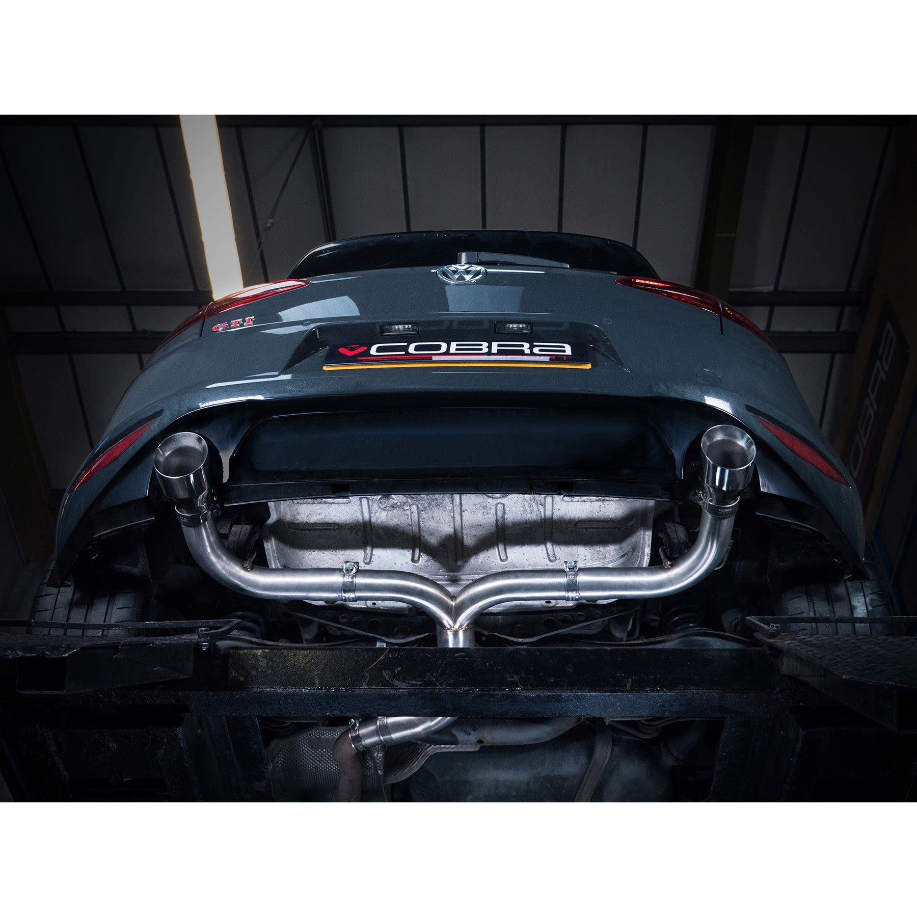 VW Golf GTI (Mk7) 2.0 TSI (5G) (12-17) Race Rear Axle Back (back box d ...