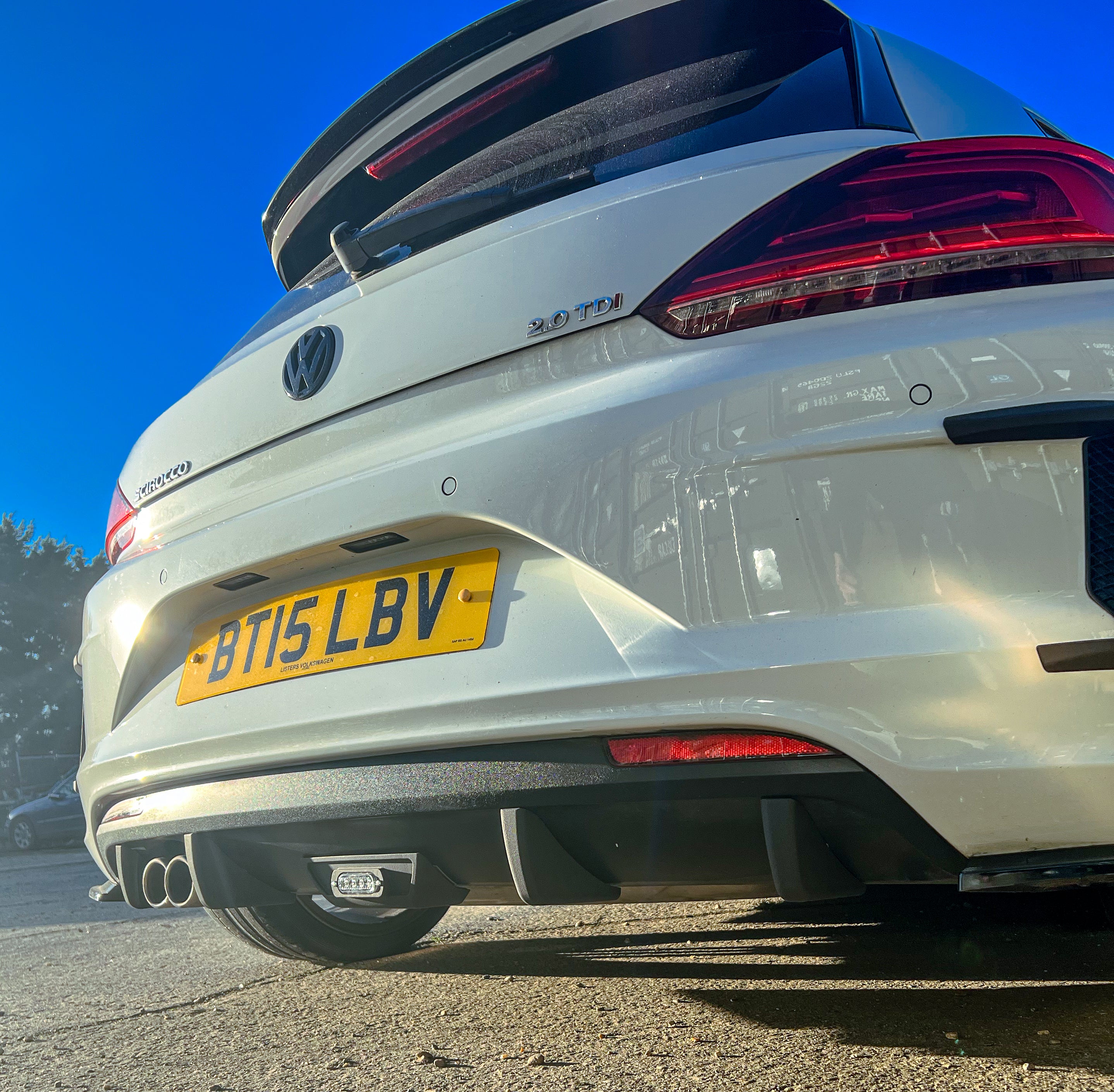 Volkswagen Scirocco R-Line 4 Diffuser Fins & Rain Light - TRC Performa ...