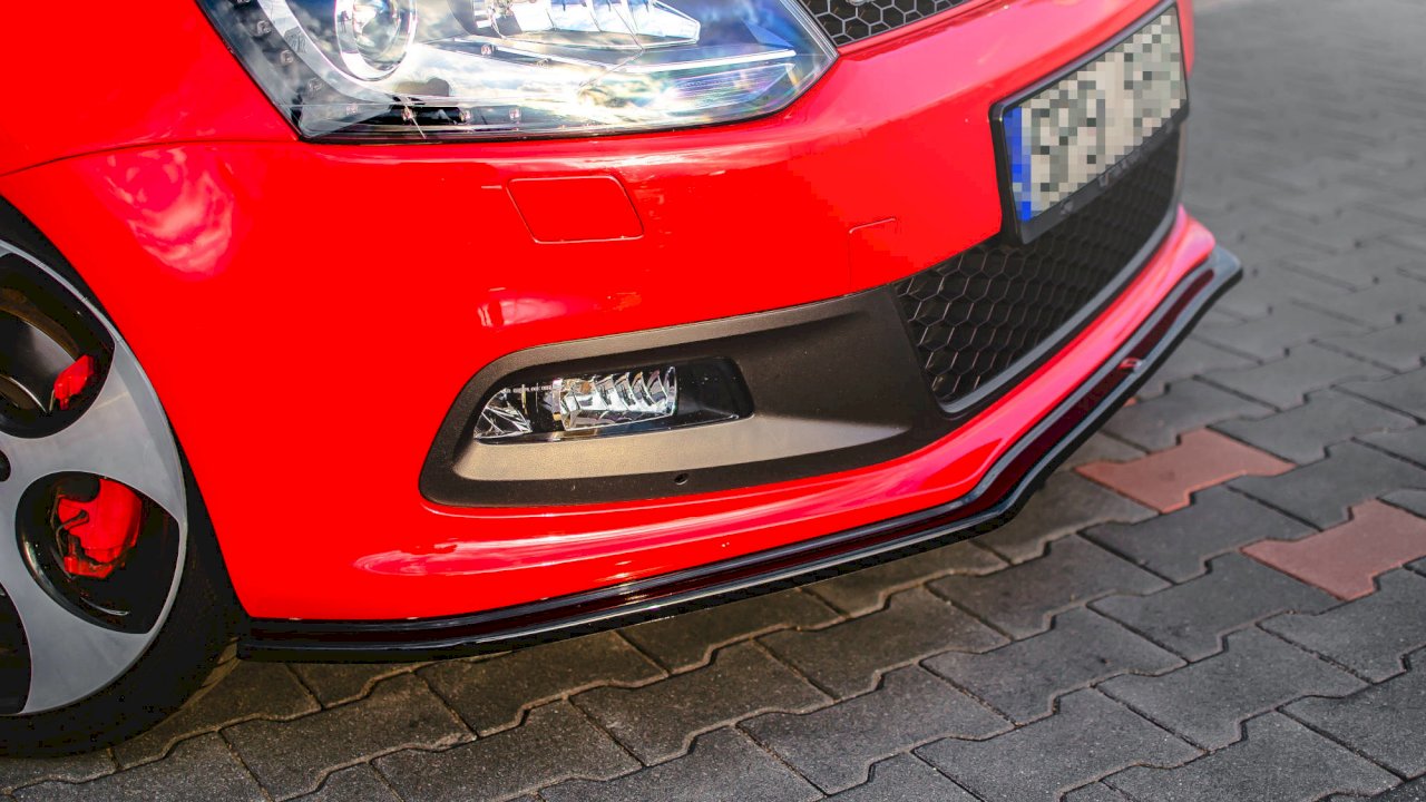 Maxton Design - Front Splitter V.2 Volkswagen Polo GTI Mk5 (2009-2014 ...