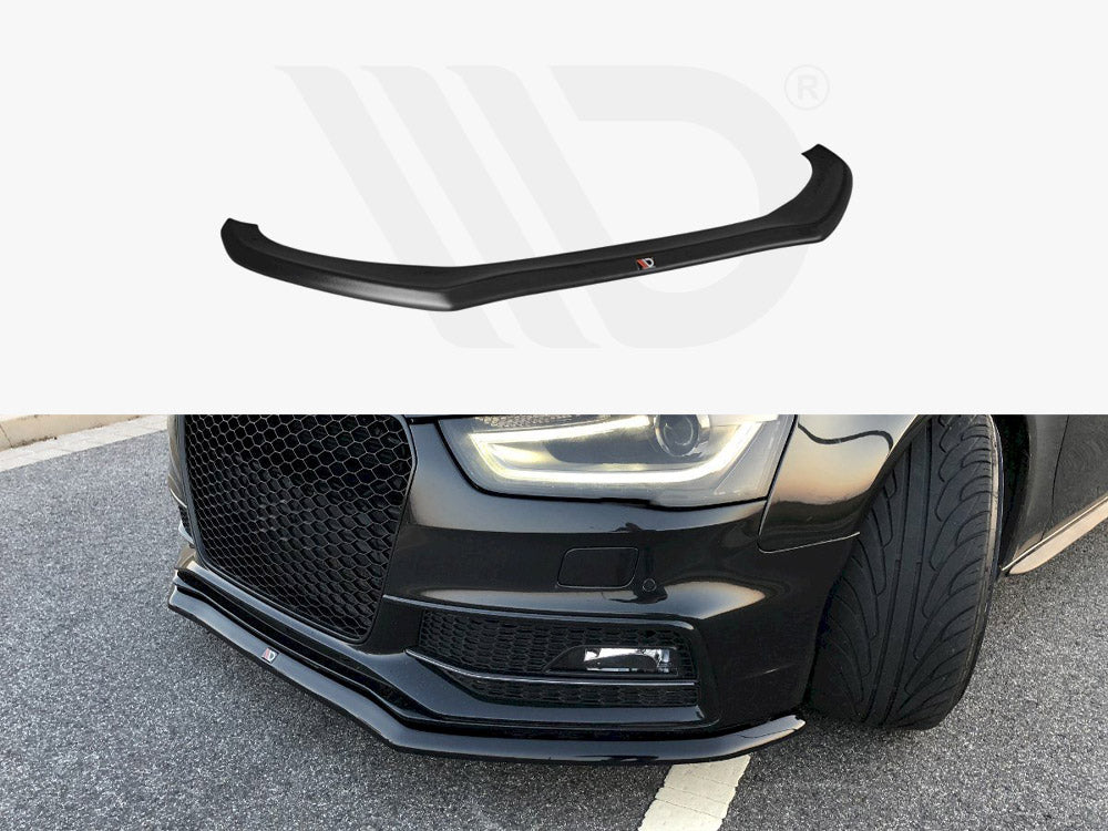 Audi S4 B8/ A4 B8 S-line Facelift Front Splitter V.1 - Maxton Design ...
