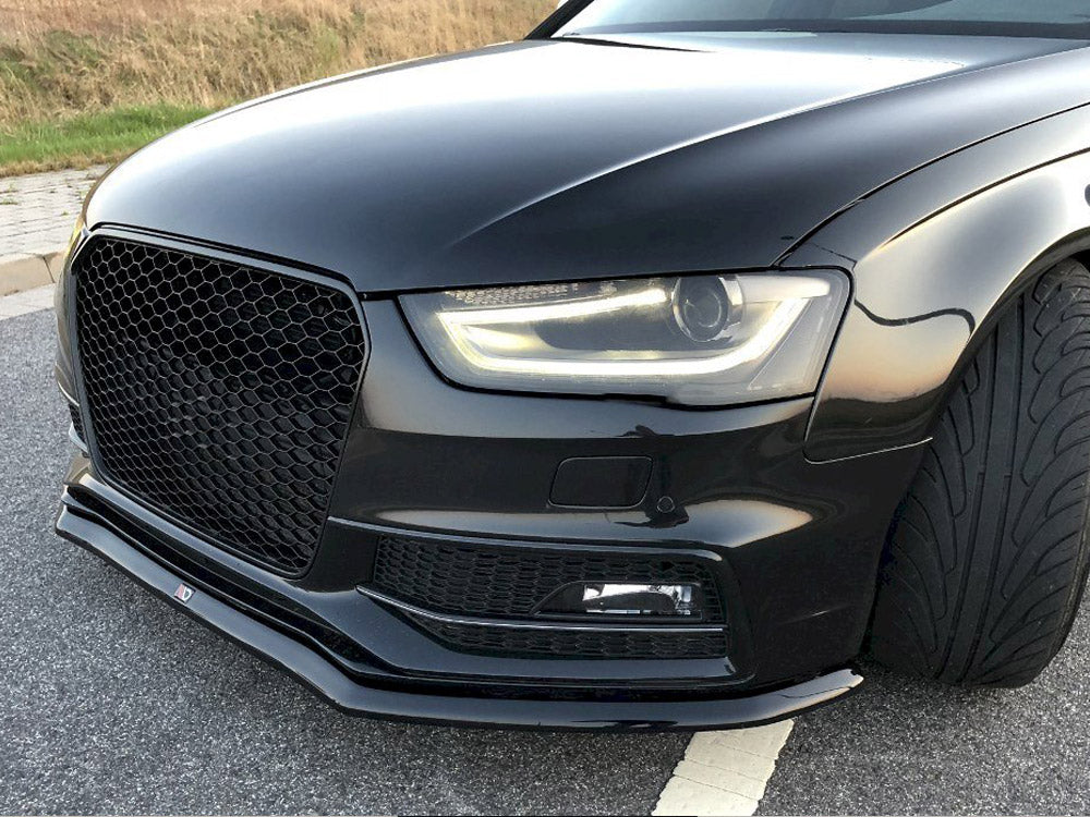 Audi S4 B8/ A4 B8 S-line Facelift Front Splitter V.1 - Maxton Design ...