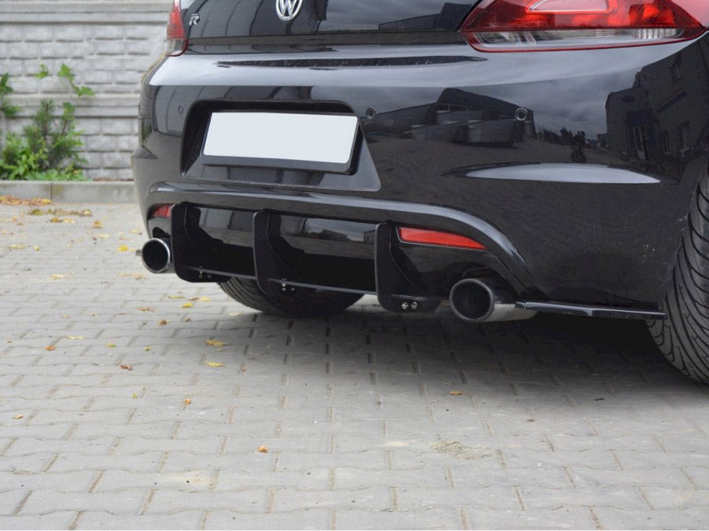 VW Scirocco R Rear Diffuser & Rear Side Splitters - Maxton Design ...