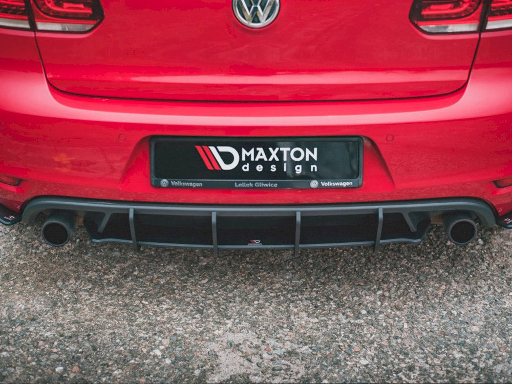 VW Golf GTI MK6 (2008-2012) Rear Diffuser V2 - Maxton Design – VUDU ...