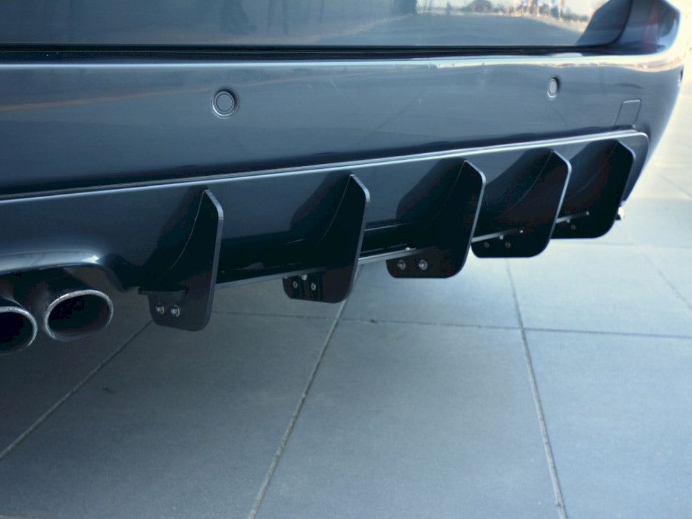 BMW 5 E61 (Touring) Wagon M-pack (2004-2010) Rear Diffuser - Maxton De ...
