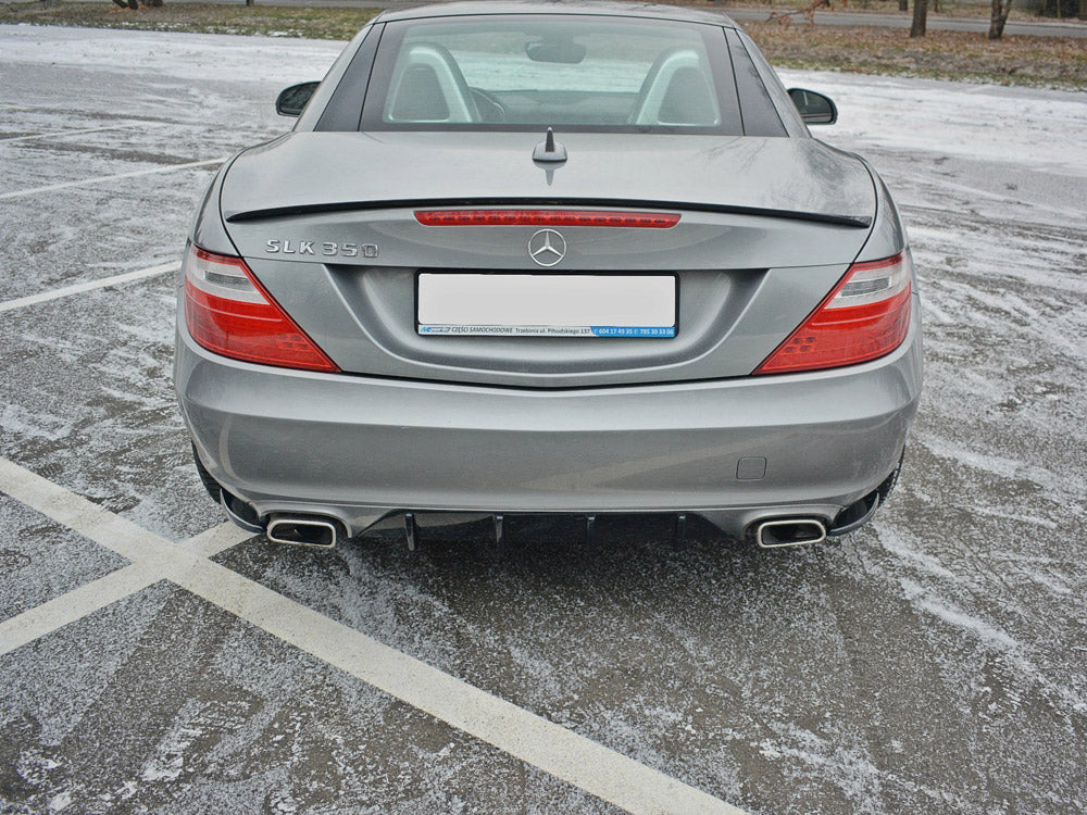 Mercedes-benz SLK R172 Standard (2011-2015) Rear Side Splitters V.1 ...