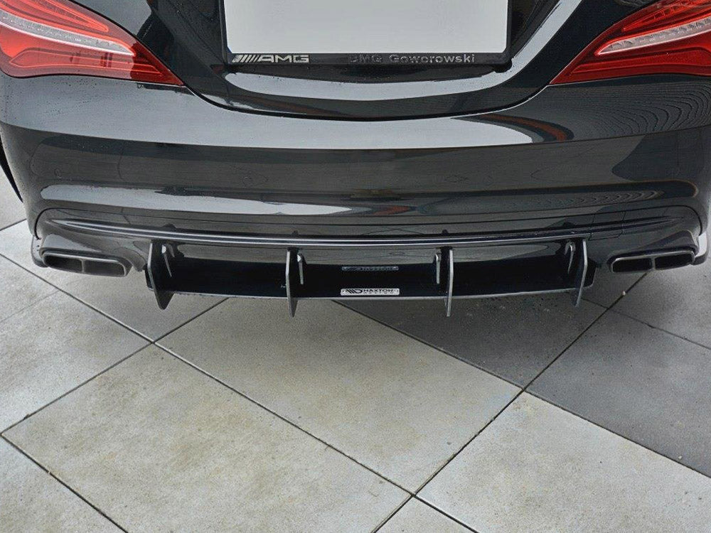 Mercedes CLA A45 AMG C117 Facelift (2017-UP) Rear Diffuser V.1 - Maxto ...