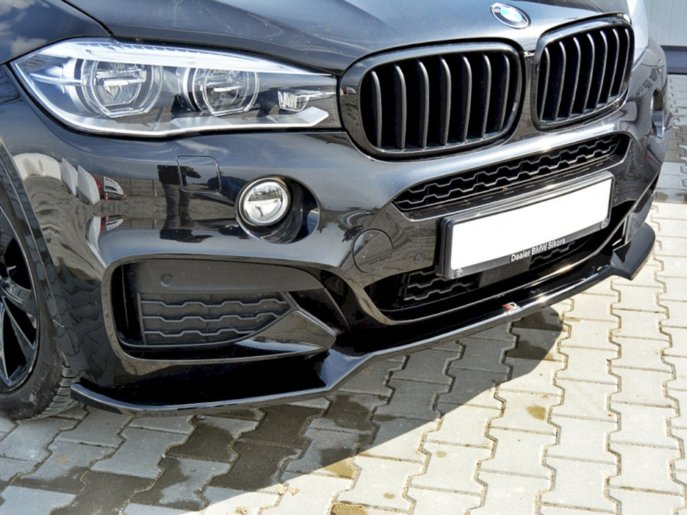 BMW X6 F16 M Sport (2014-2019) Front Splitter V.1 - Maxton Design ...