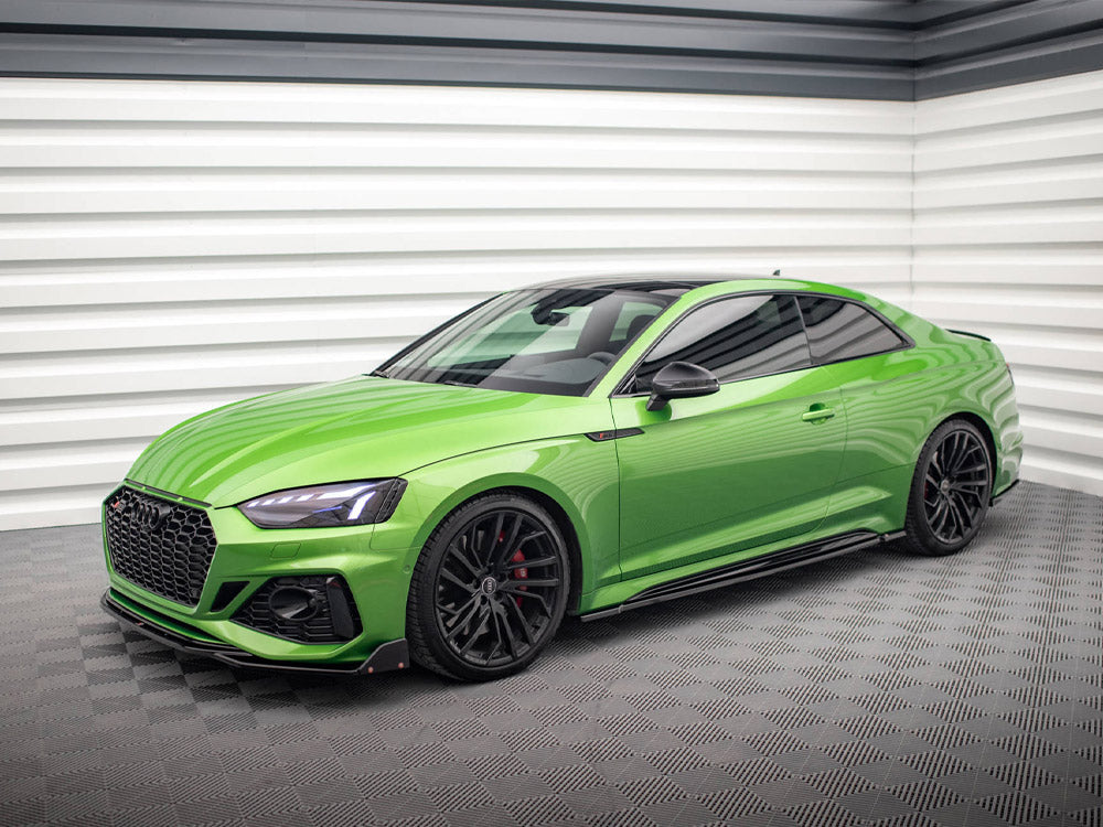 Audi RS5 Coupe F5 Facelift Side Skirts Diffusers - Maxton Design – VUDU ...