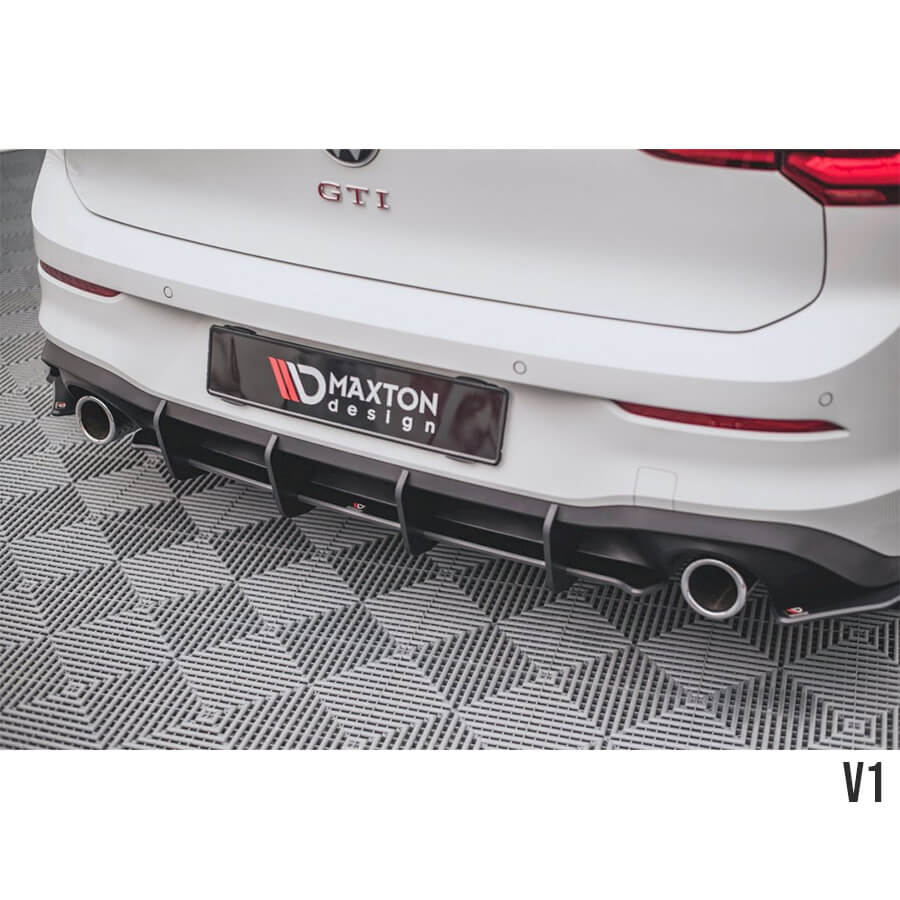 VW Golf GTI MK8 Racing Durability Rear Diffuser - Maxton Design – VUDU ...