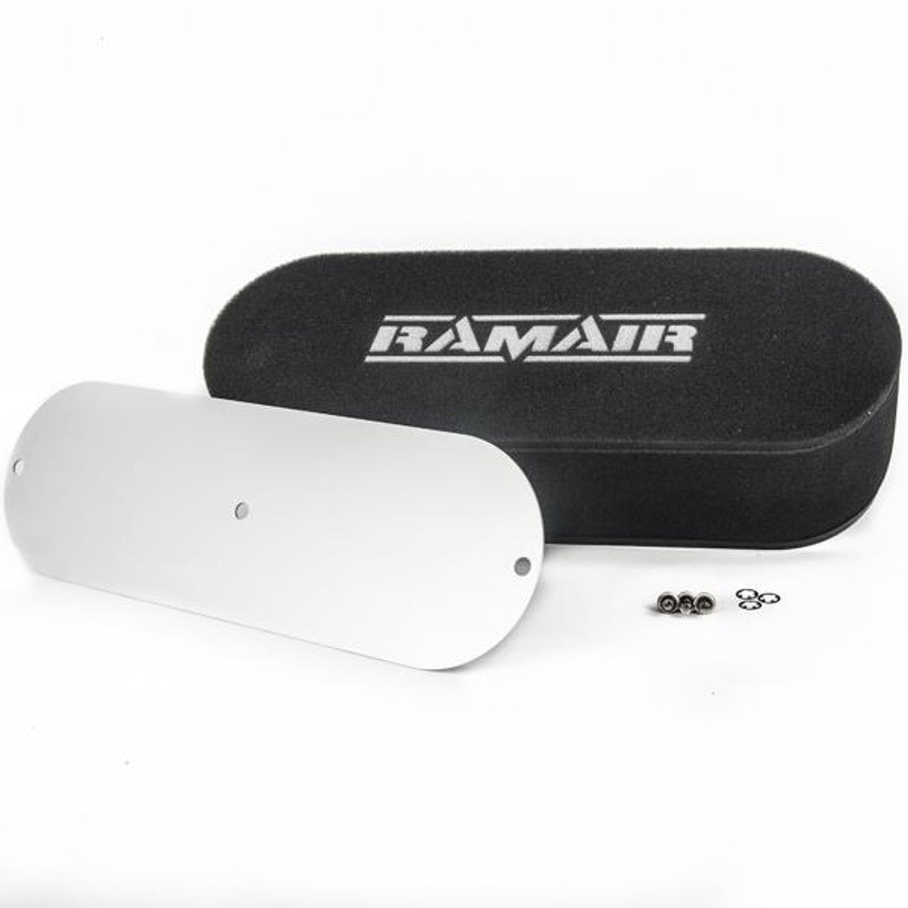 Twin Carb Air Filter With Blank Baseplate 65mm Internal Height Interna ...