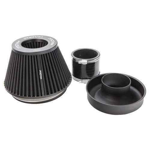 PRORAM 90mm ID Neck Medium Cone Air Filter with Velocity Stack and Cou ...