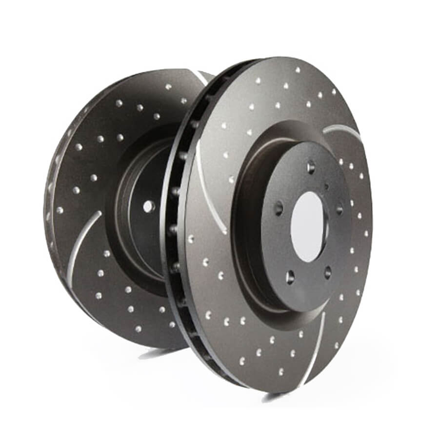 EBC Slotted And Dimpled Sport Front Brake Discs - Ford Fiesta ST Mk8 ...