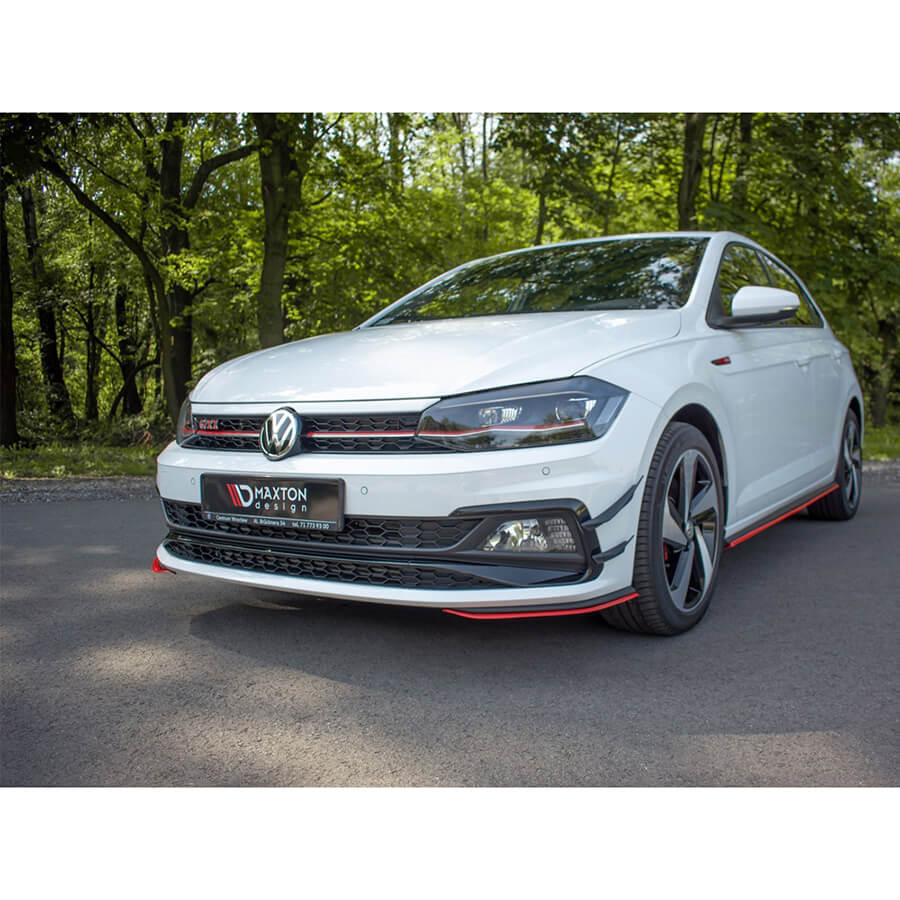 VW Polo GTI MK6 (AW) Front Splitter V.5 - Maxton Design – VUDU Performance