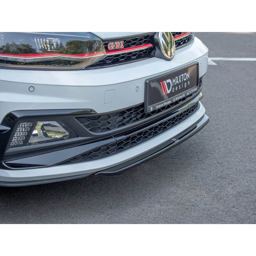 VW Polo GTI MK6 (AW) Front Splitter V.4 - Maxton Design – VUDU Performance